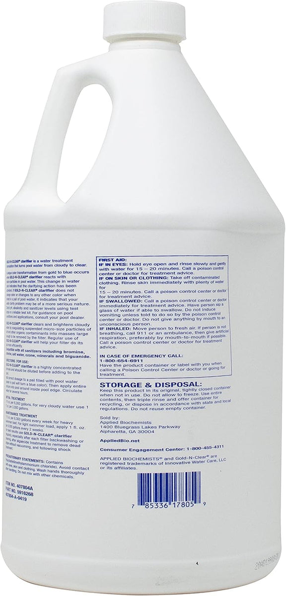 Applied Biochemists Gold-N-Clear 1 Gallon – PoolAndSpaFlow