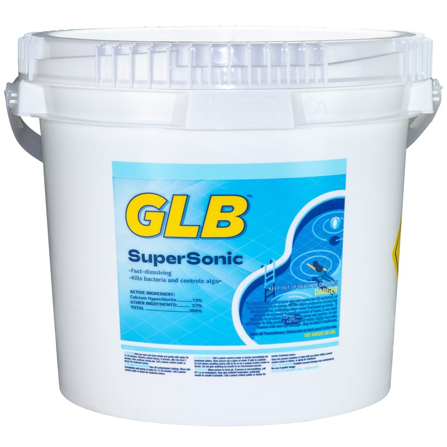 GLB Supersonic Pool Shock 25 lb Bucket – Fast Dissolving Chlorine Shock ...
