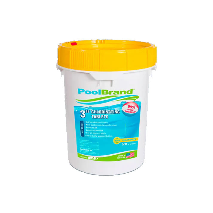 Pool Brand 3" Wrapped Chlorine Tablets 25lb – PoolAndSpaFlow