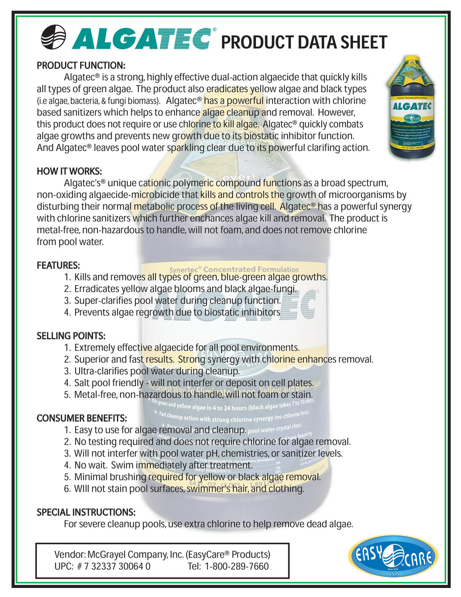 EasyCare Algatec 64oz. – PoolAndSpaFlow