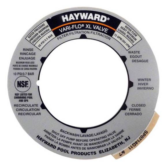 Hayward SPX0714G Valve Label Replacement for SP0714T Valve – PoolAndSpaFlow